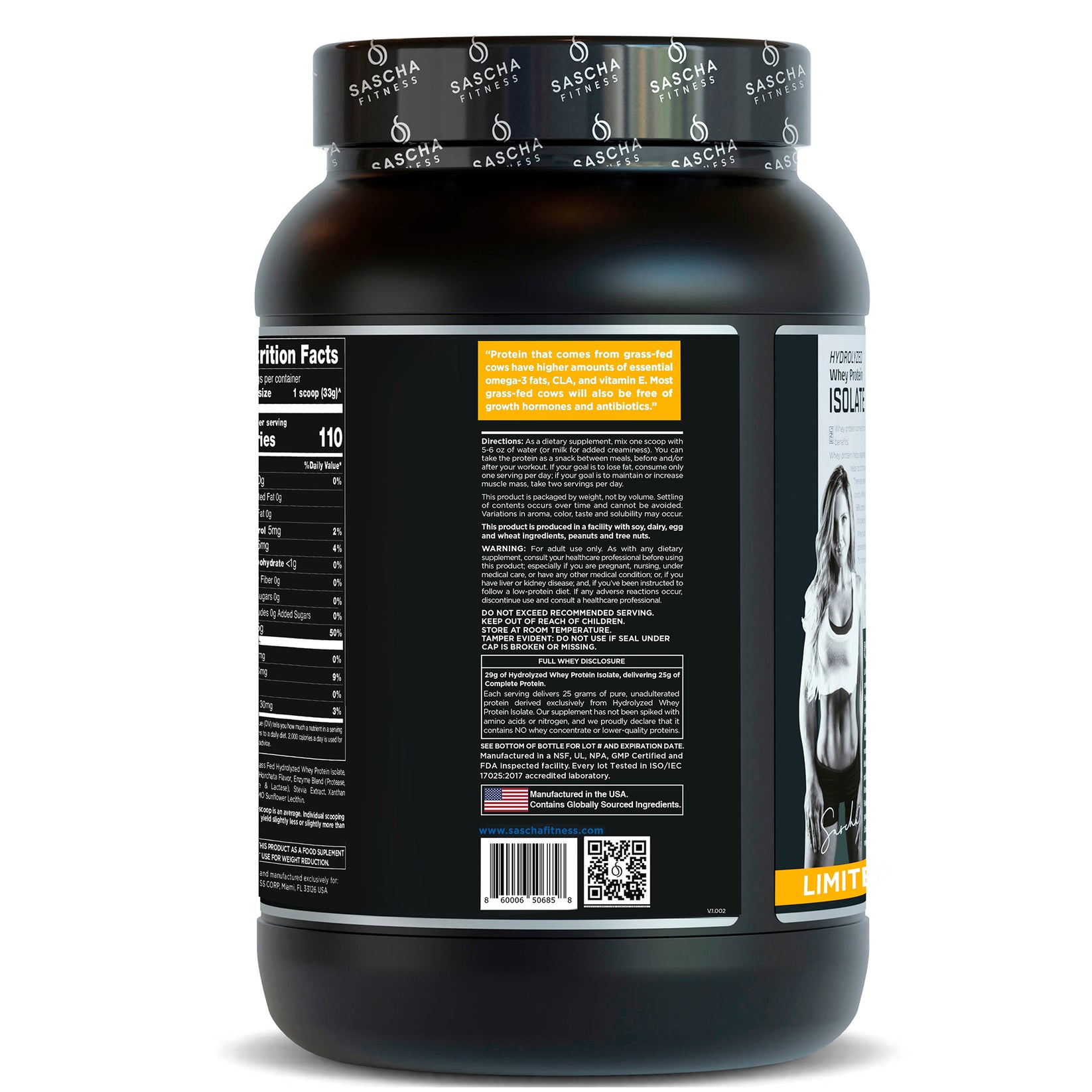 HYDROLYZED WHEY PROTEIN ISOLATE VANILLA HORCHATA – SaschaFitness