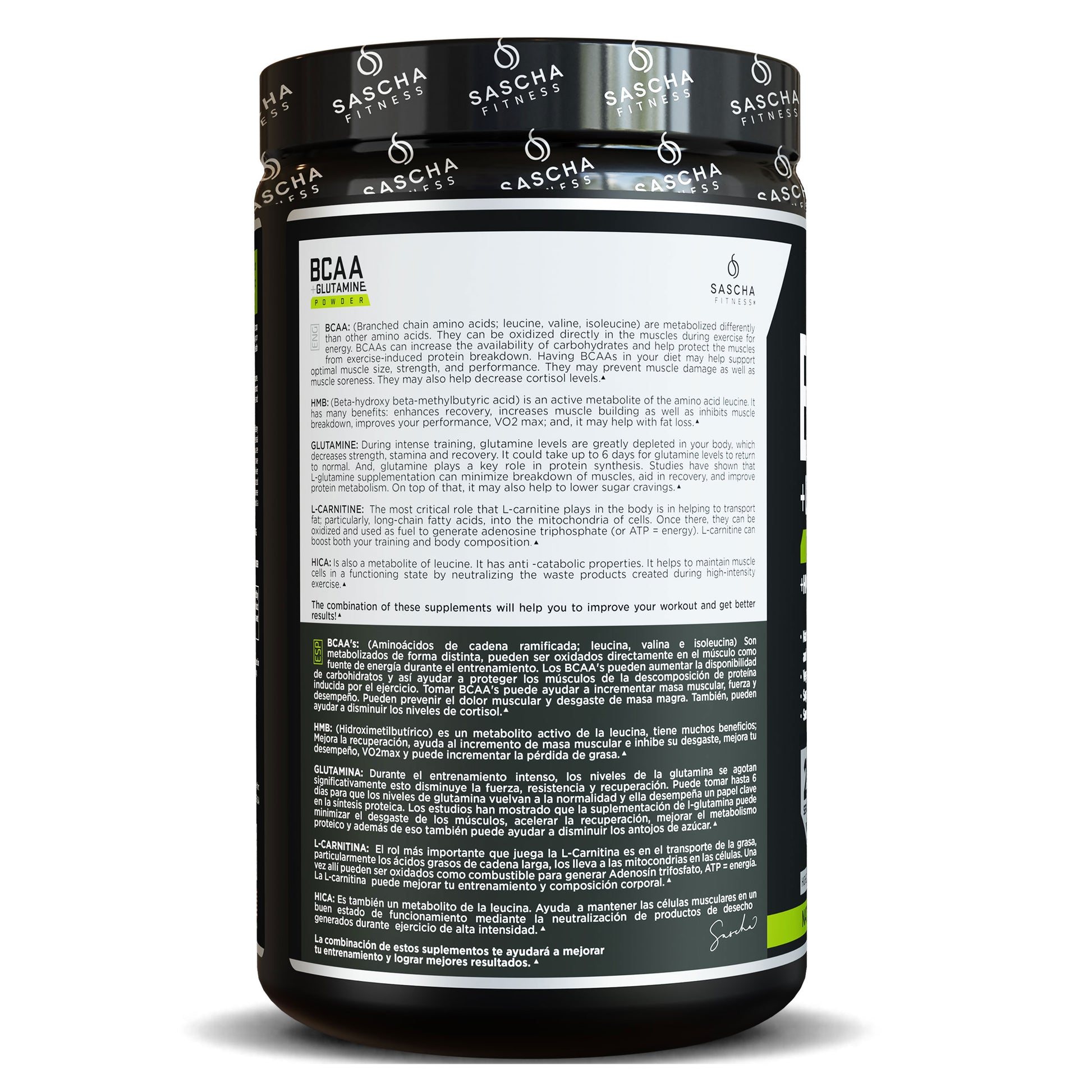 BCAA NATURAL LEMON LIME – SaschaFitness